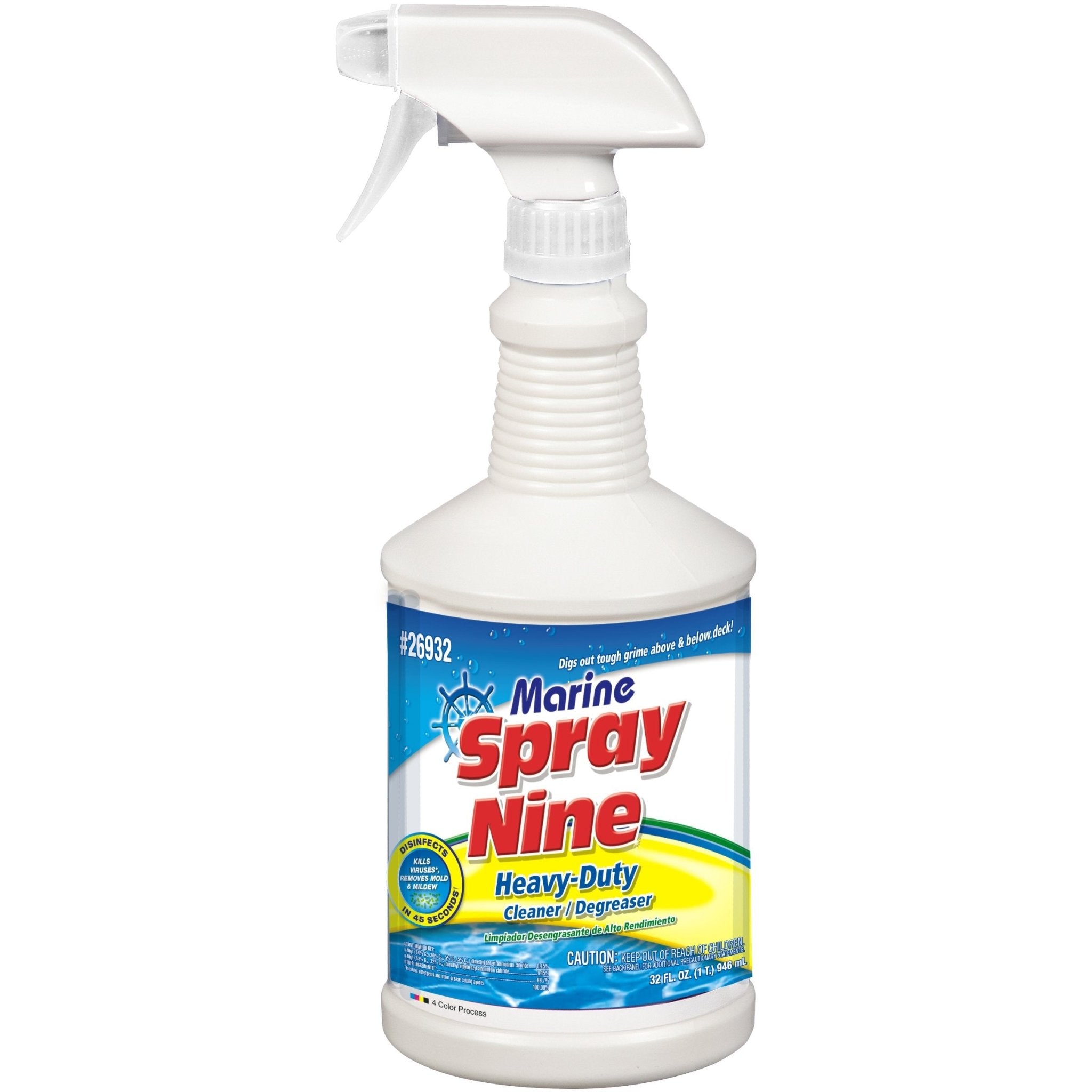Spray Nine Marine Heavy‑Duty Cleaner + Degreaser + Disinfectant 20 oz ...