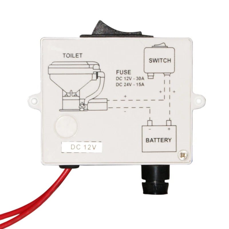 TMC Toilet Switch | 12V / 24V Marine Electric Toilet Control – RIMAL MARINE